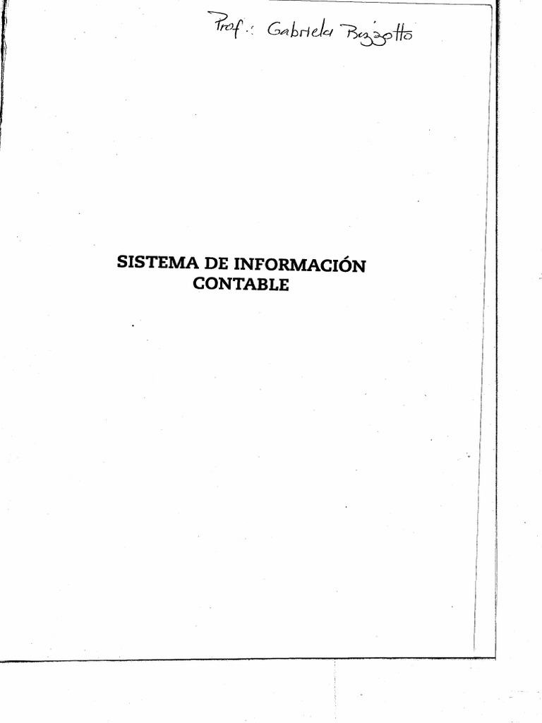Sistemas de Información Contable I | PDF