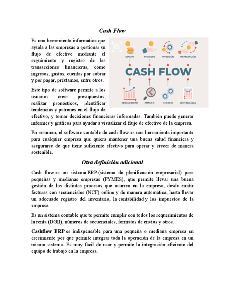 Cash Flow: Cashflow ERP Es Indispensable para Una Pequeña o Mediana ...