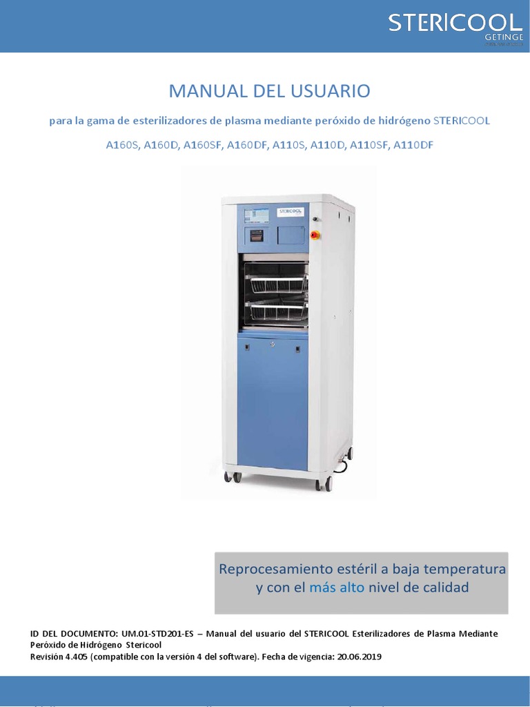 Getinge (Stericool) - Manual Del Usuario v4.405 ES | Descargar gratis PDF | Agua ...