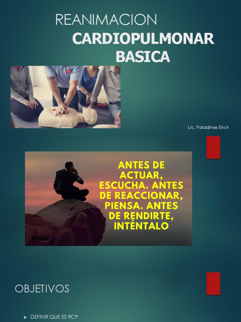 Reanimacion: Cardiopulmonar Basica | PDF | Reanimación cardiopulmonar | Paro cardíaco