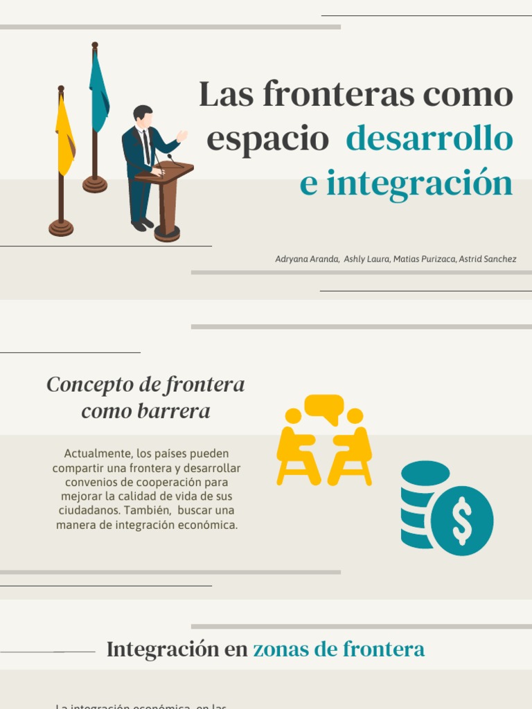 Las Fronteras Como Espacio de Desarrollo e Integración | PDF | Integración económica | Perú
