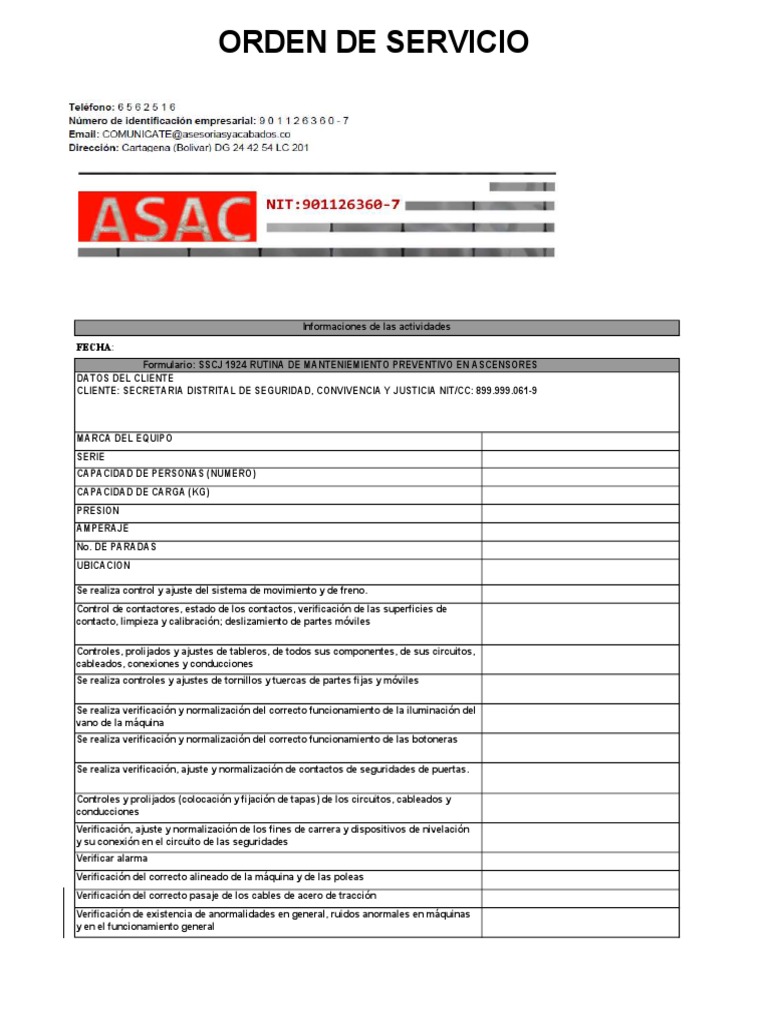 Informe Mantenimiento | PDF | Ascensor | Máquinas