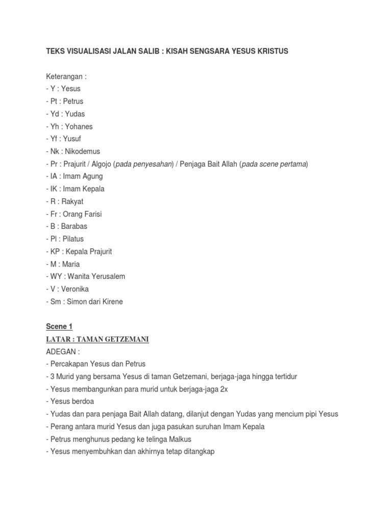 Visualisasi Jalan Salib Yesus Kristus | PDF | Agama & Spiritualitas