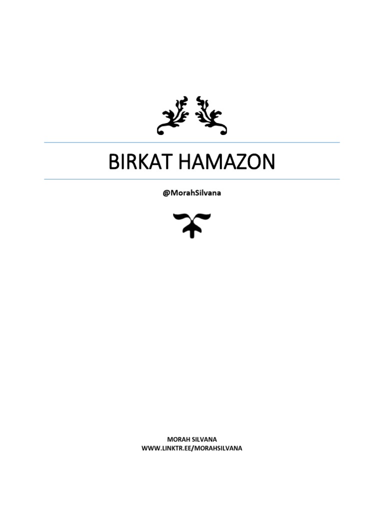 Bendiciones de Birkat Hamazon | PDF | Sucot | Creencia religiosa y doctrina