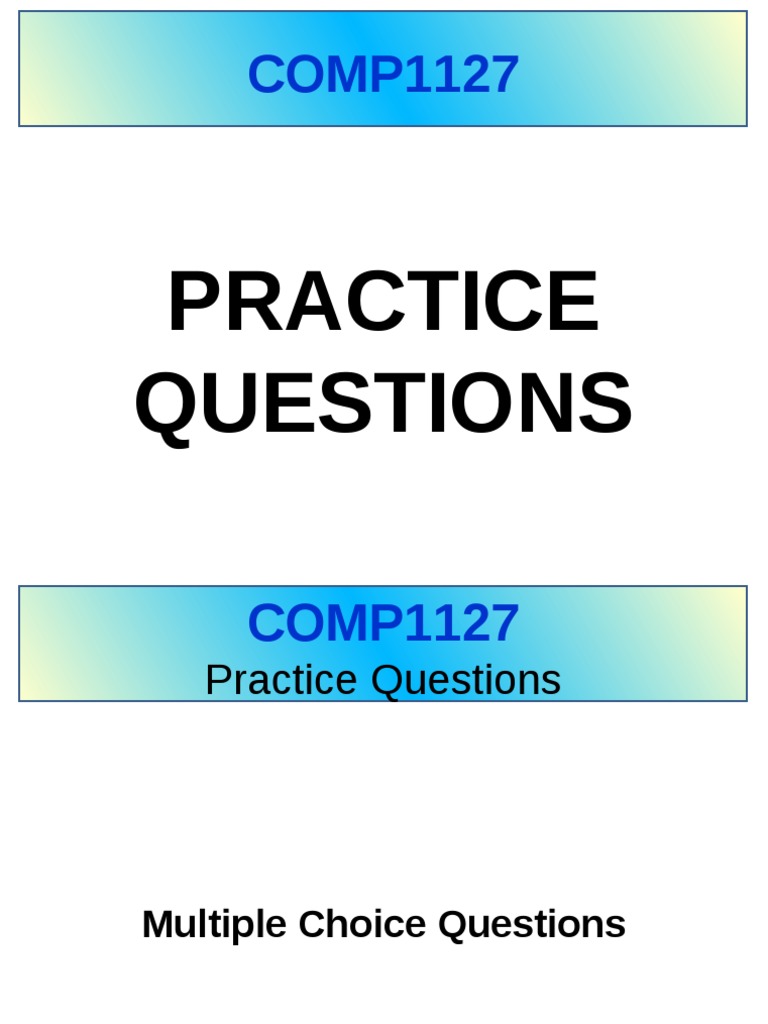 Lecture Practice Questions 1 | PDF | Anonymous Function | Tablet Computer Lecture Practice Questions 1 | PDF | Anonymous Function | Tablet Computer