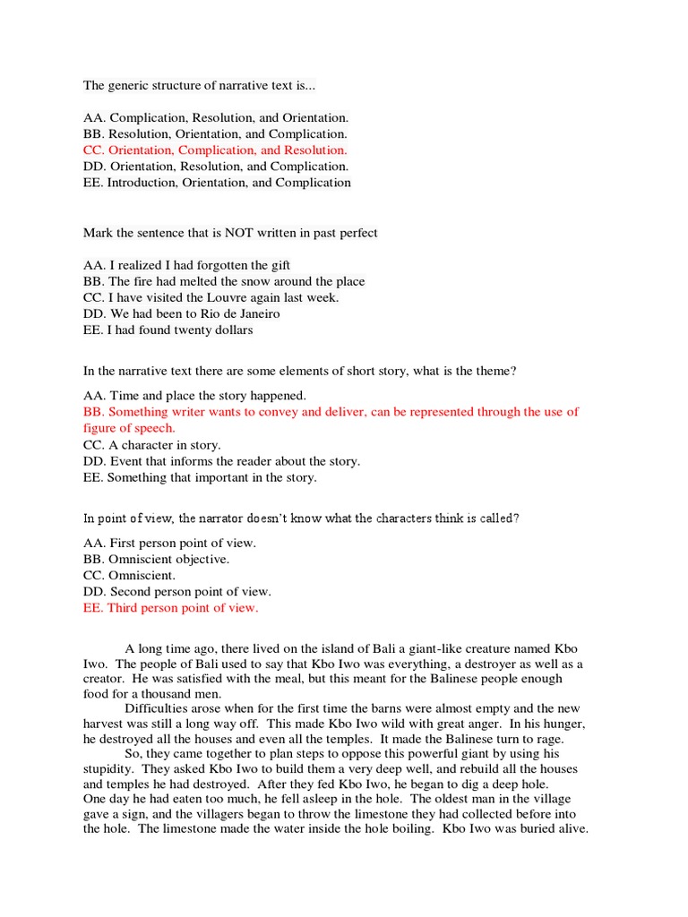 CC. Orientation, Complication, and Resolution | PDF | Narration