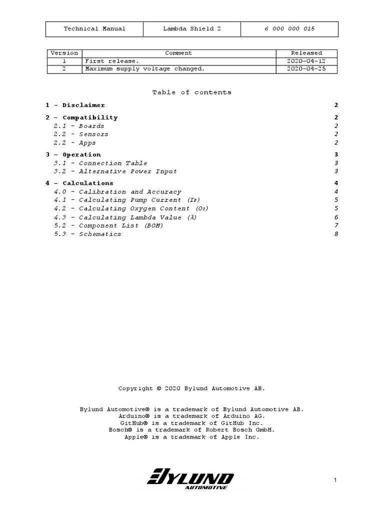 Technical Manual - Lambda Shield 2 | PDF | Analog To Digital Converter | Arduino