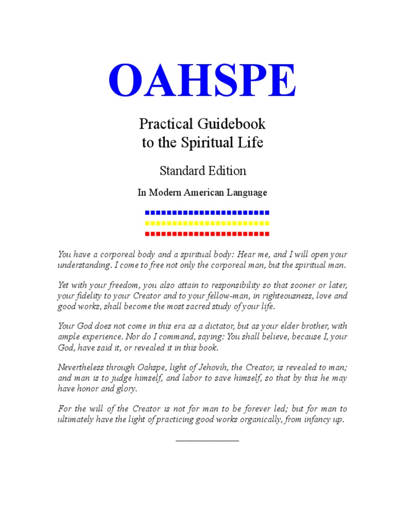 Oahspe: Practical Guidebook To The Spiritual Life | PDF | Heaven ...