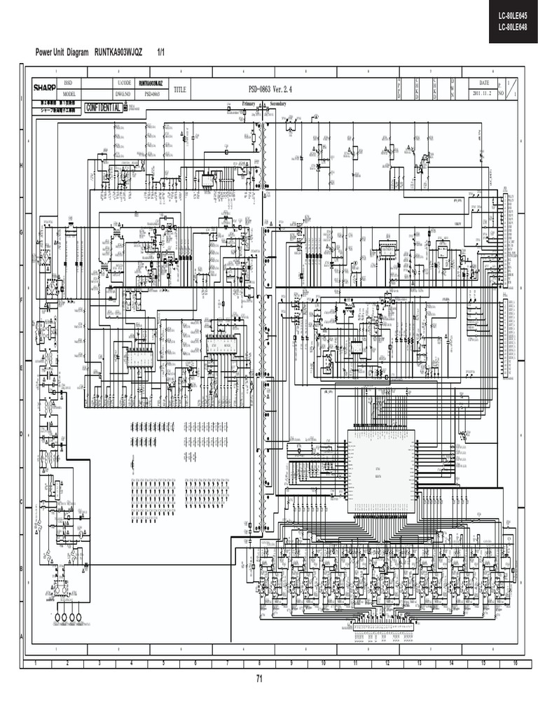 Power Supply Sharp RUNTKA903WJQZ | PDF