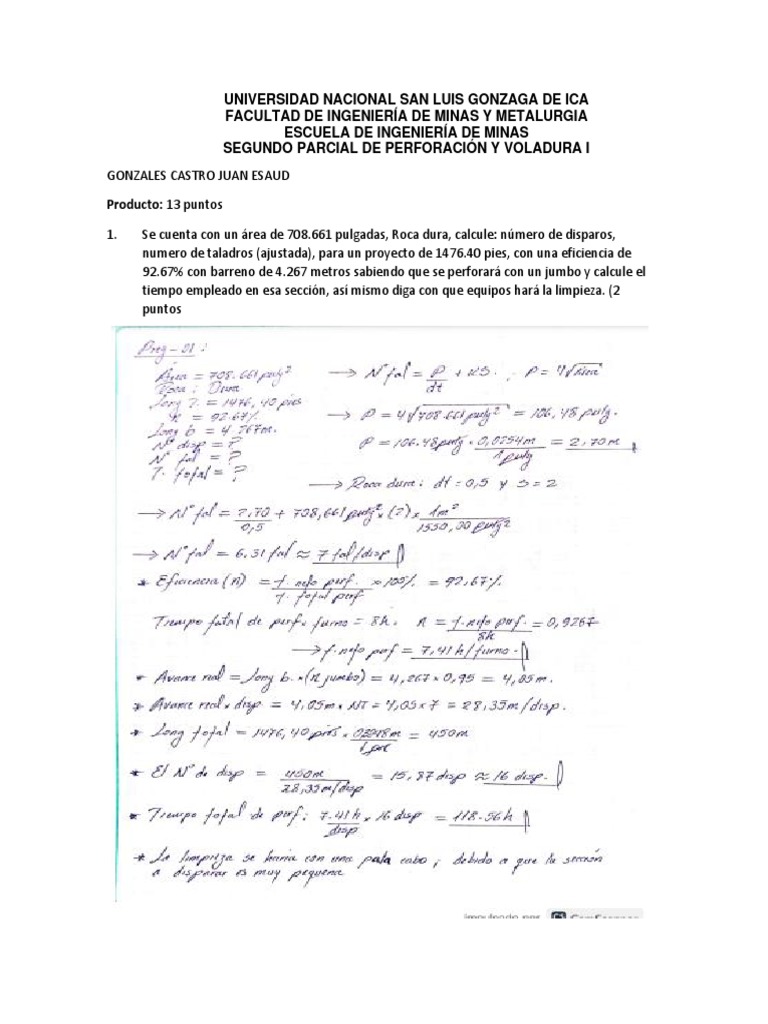 2 Parc Perf | PDF | Perforar | Perforación