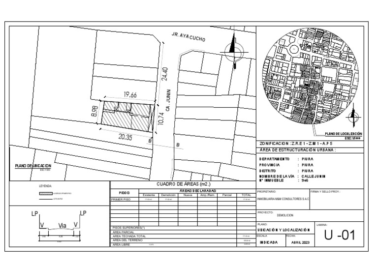 Ubicacion-Demolicion-Plano de Ubicación | PDF