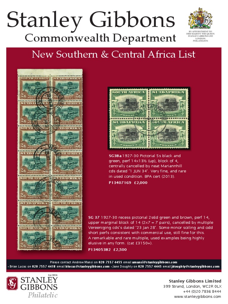 Stanley Gibbons Commonwealth Department | PDF | Philately | Freight ...