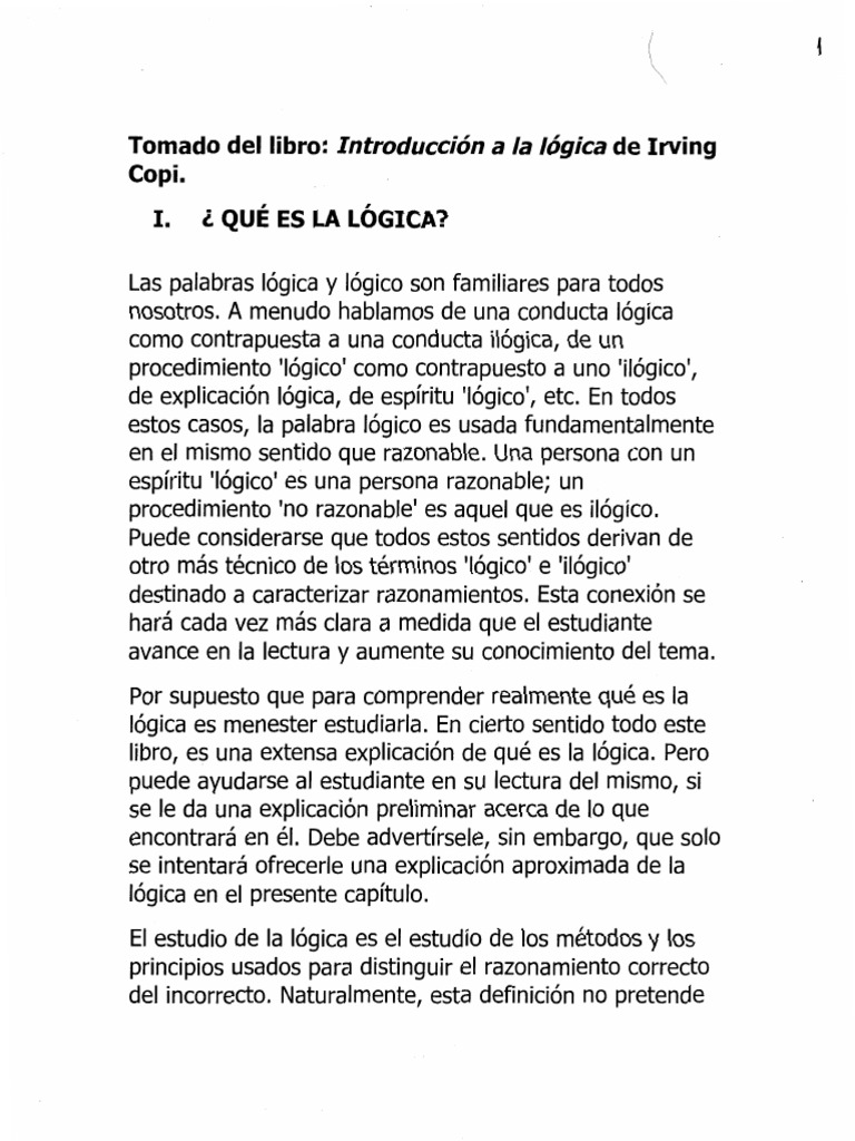 Que Es La Logica | PDF | Pensamiento | Proposición