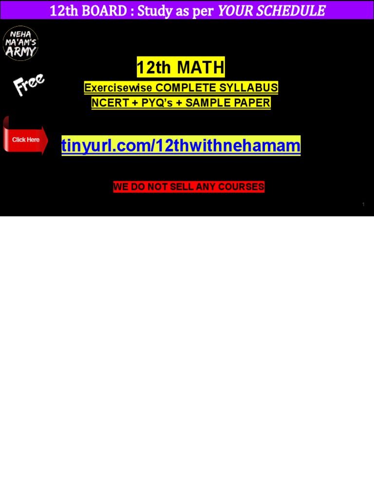 A Comprehensive Guide to the Most Important Questions from Each Chapter of the Class XII NCERT ...