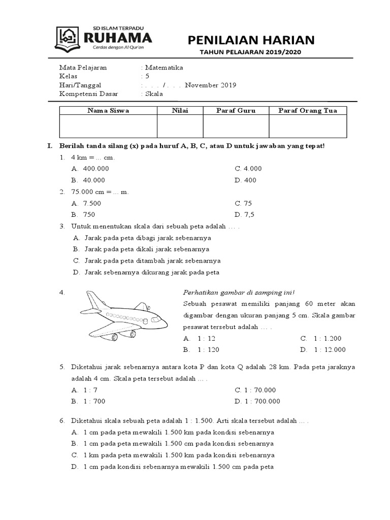 PH 4 Matematika Skala | PDF