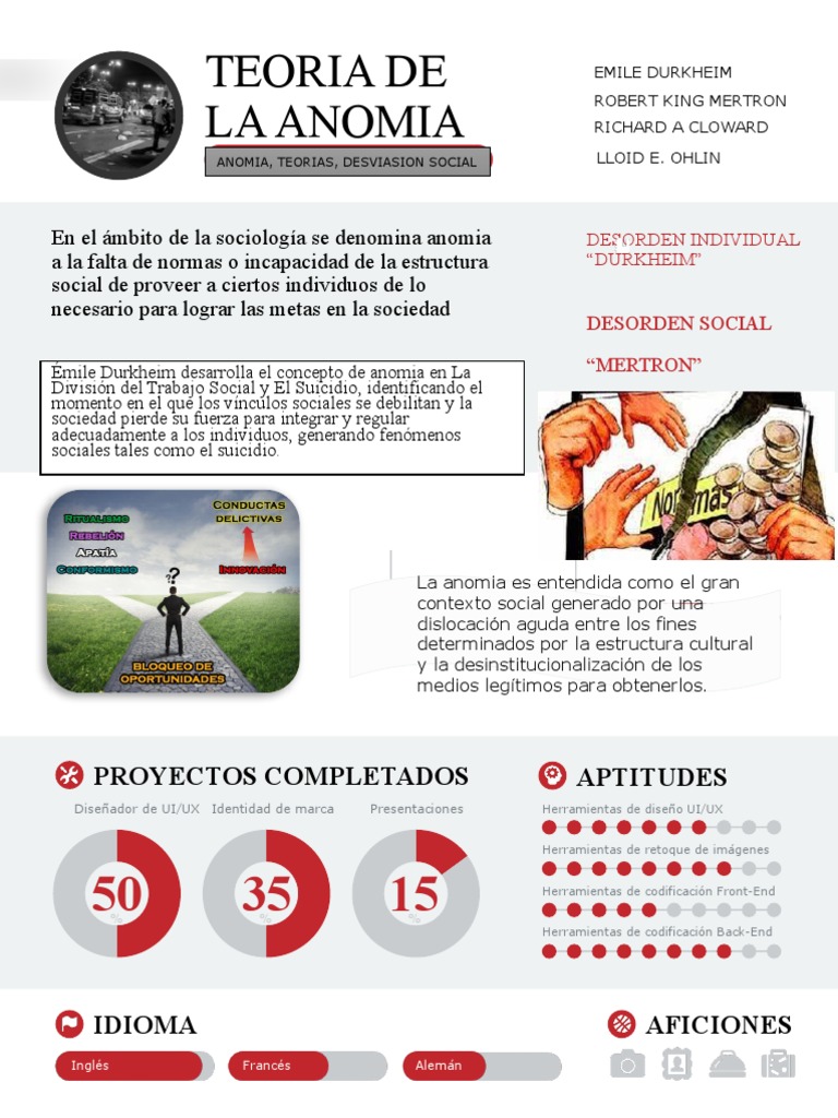 Teoría de la Anomia en Sociología | PDF