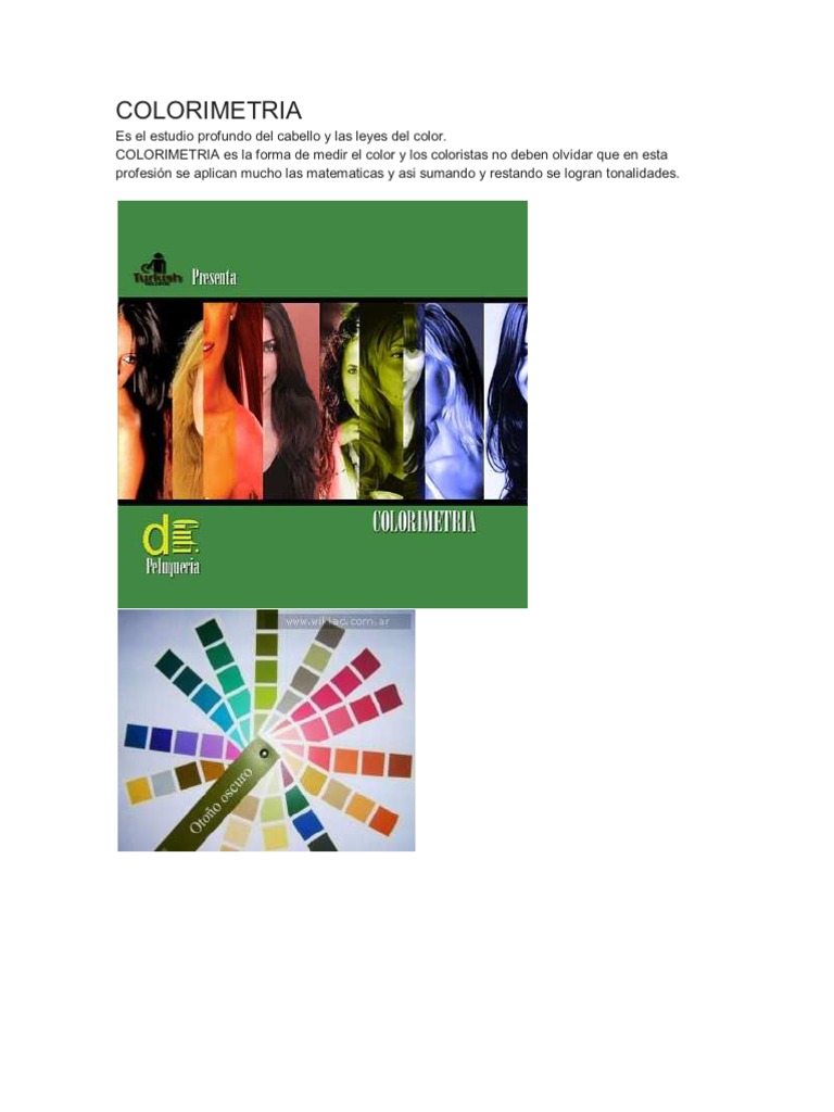 COLORIMETRIA | PDF | Rubio | Color