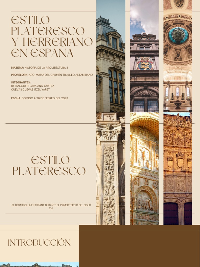 Estilo Plateresco Y Herreriano en España | Descargar gratis PDF | Arte ...