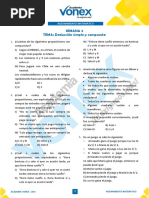 RM - Semana - 3 - Deducción Simple y Compuesta I | PDF | Proposición | Lógica