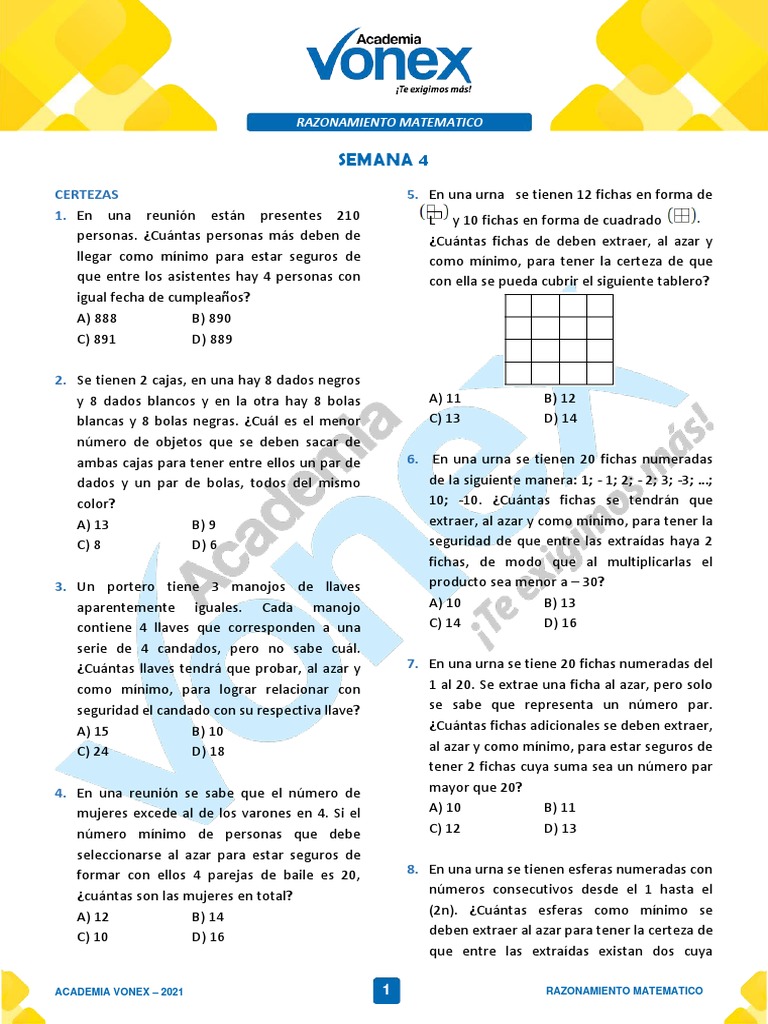 RM Semana 4 Certezas Diagrama | PDF