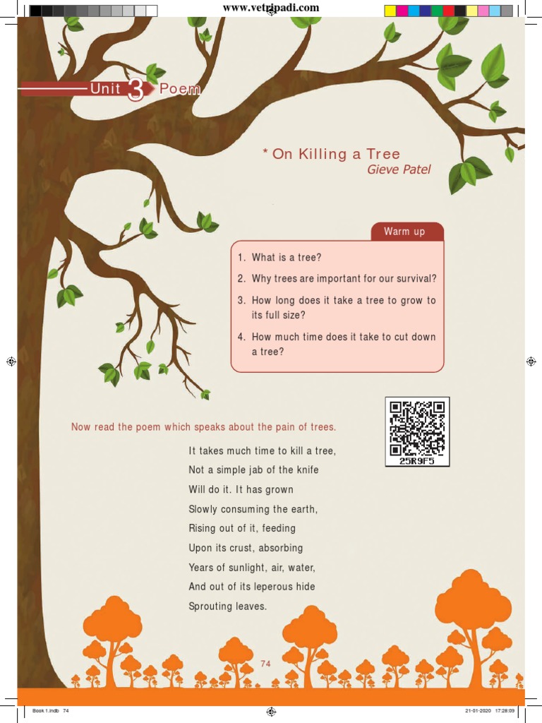 9.on Killing A Tree | PDF | Poetry | Trees