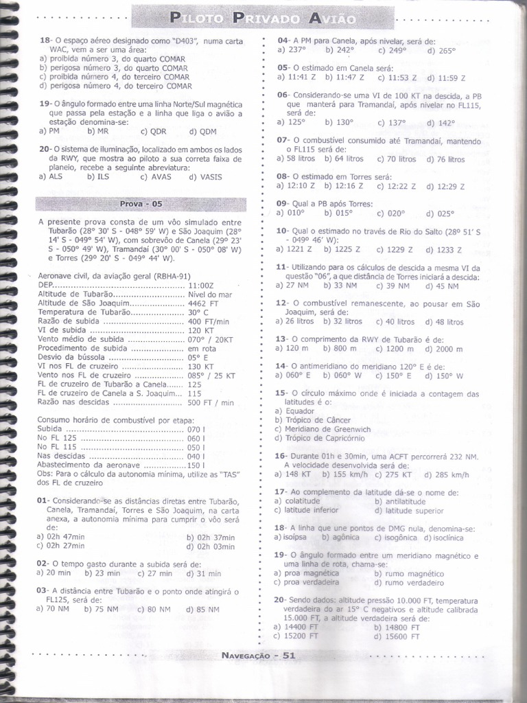 Provas Simulado Nav | PDF