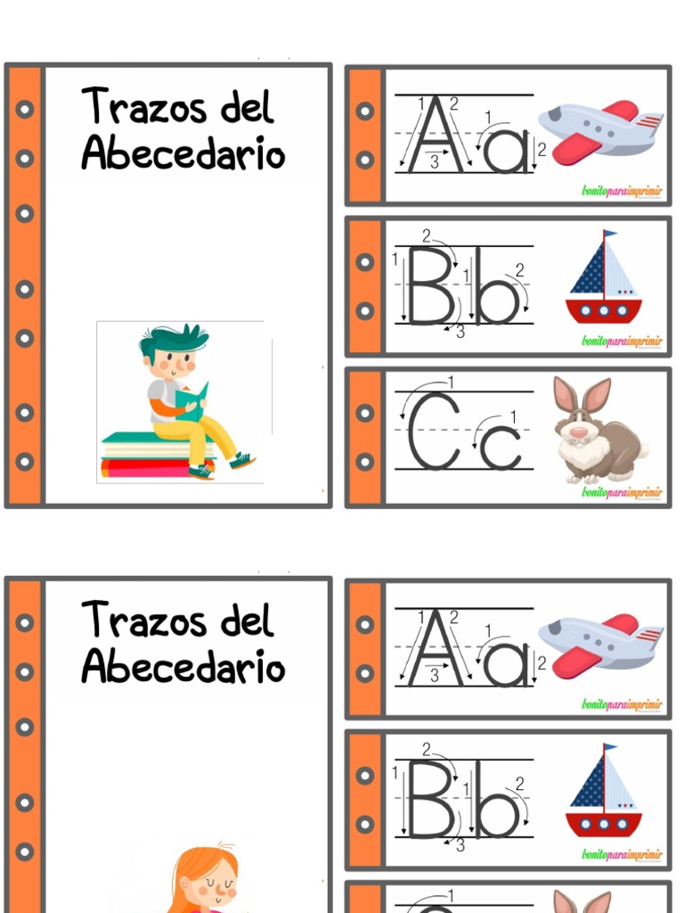 Libro Trazos Del Abecedario - PDF Versión 1 | PDF