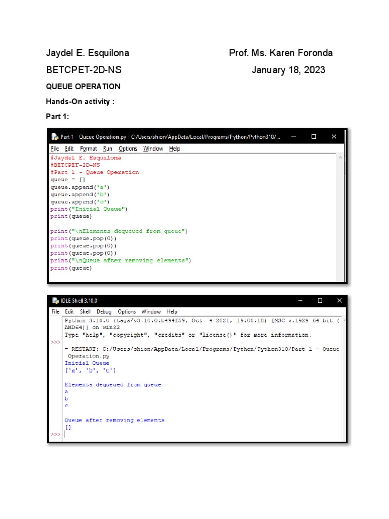 Esquilona - Betcpet-2d-Ns-Queue-Operation | PDF