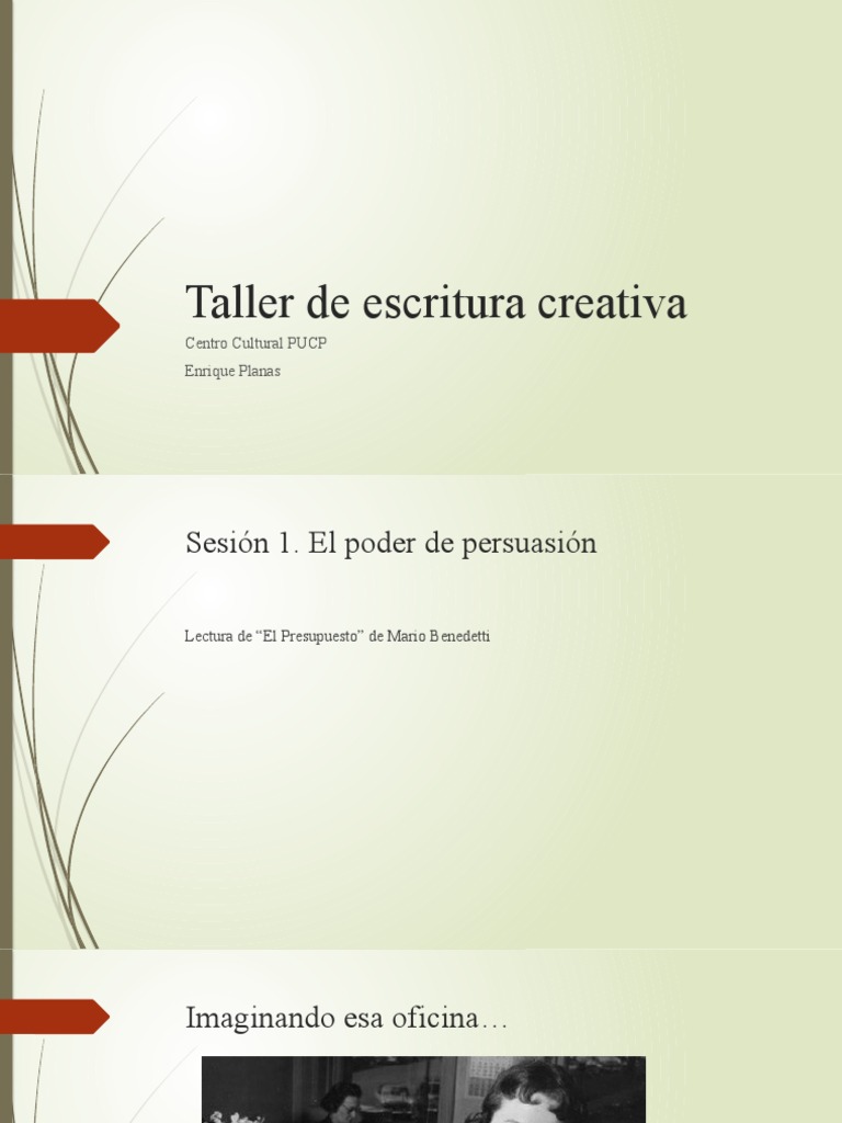 Taller de Escritura Creativa PUCP | PDF