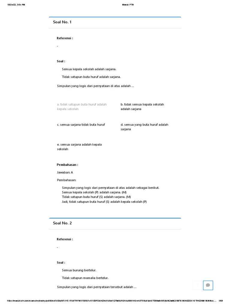 SOAL TRYOUT Masuk PTN | PDF