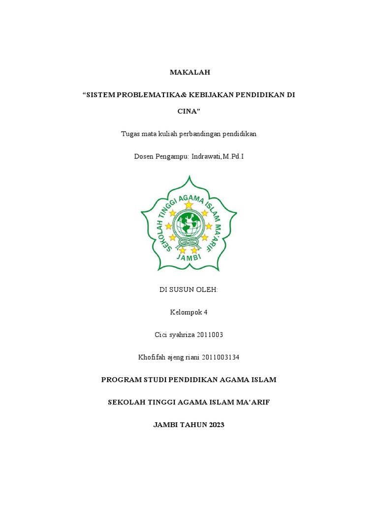 Makalah Perbandingan Pendidikan | PDF | Ilmu Sosial | Kesehatan Holistik