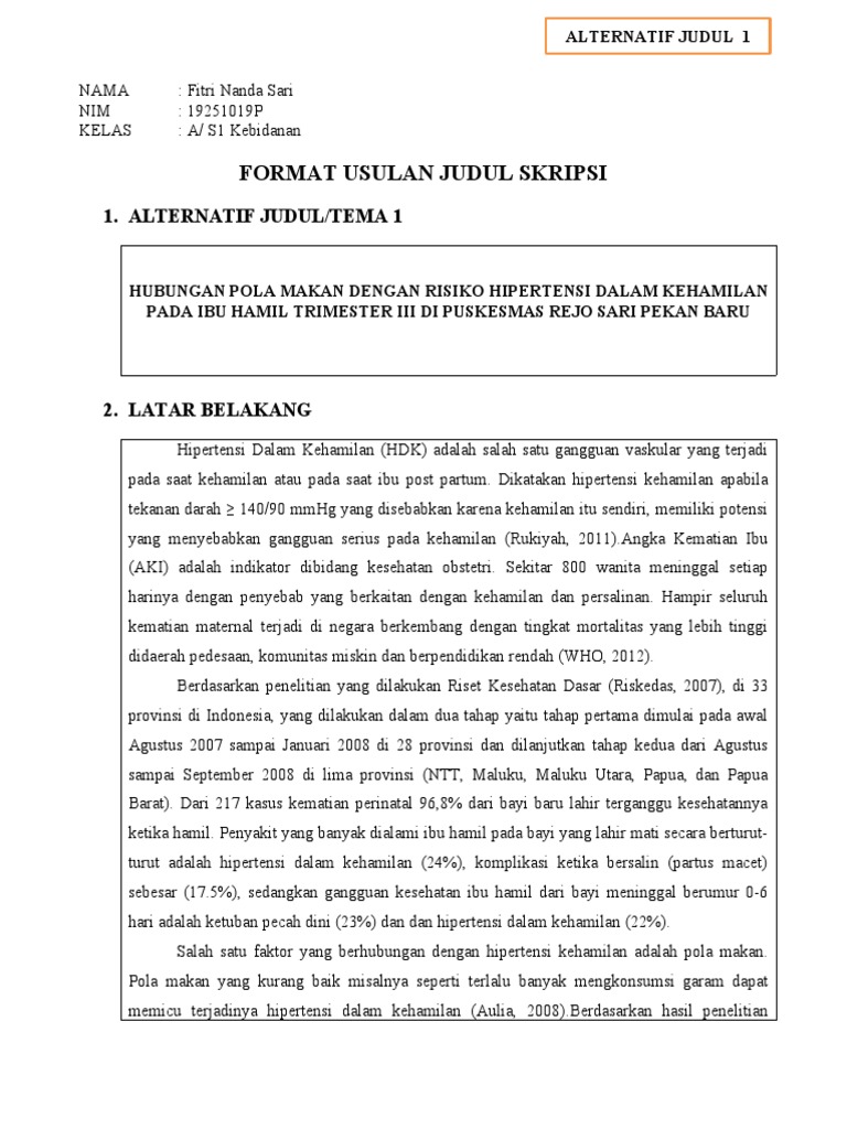 Format Judul Fitri Nanda Sari 19251019P | PDF