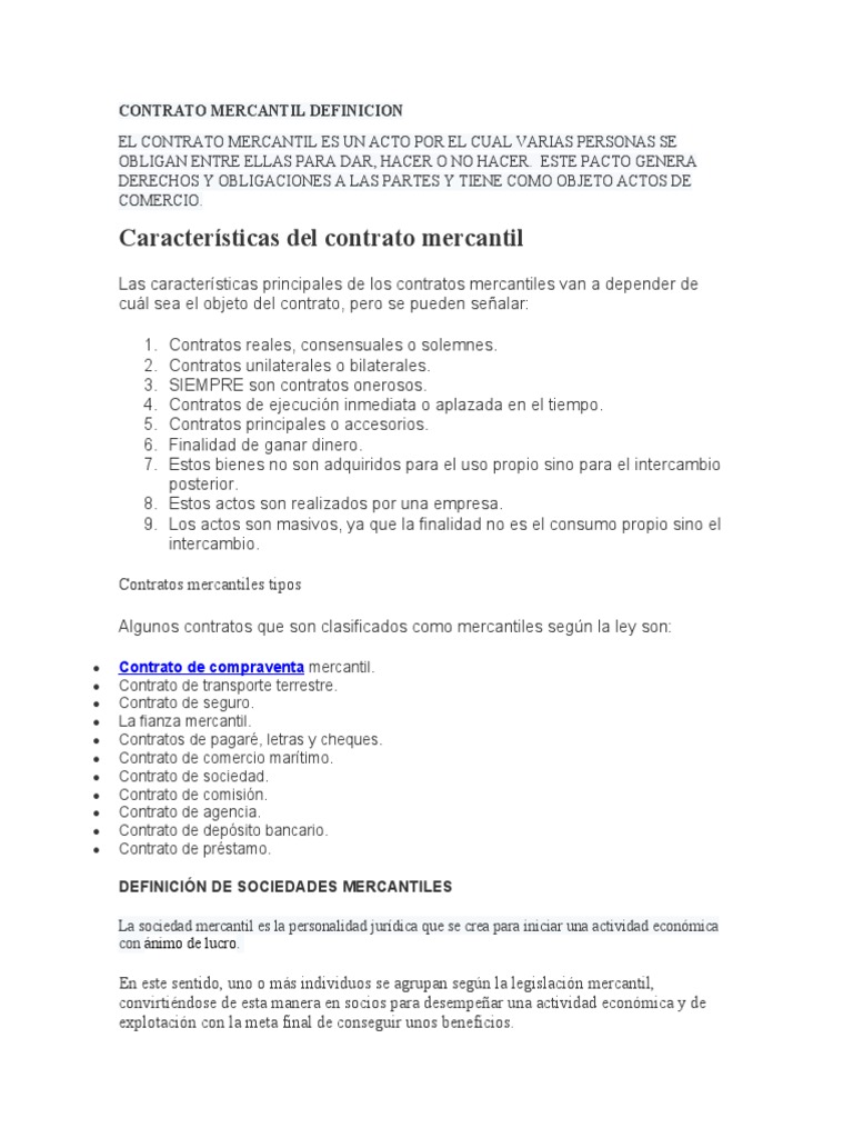 Contratos Mercantiles | PDF | Sociedad de responsabilidad limitada | Sociedad