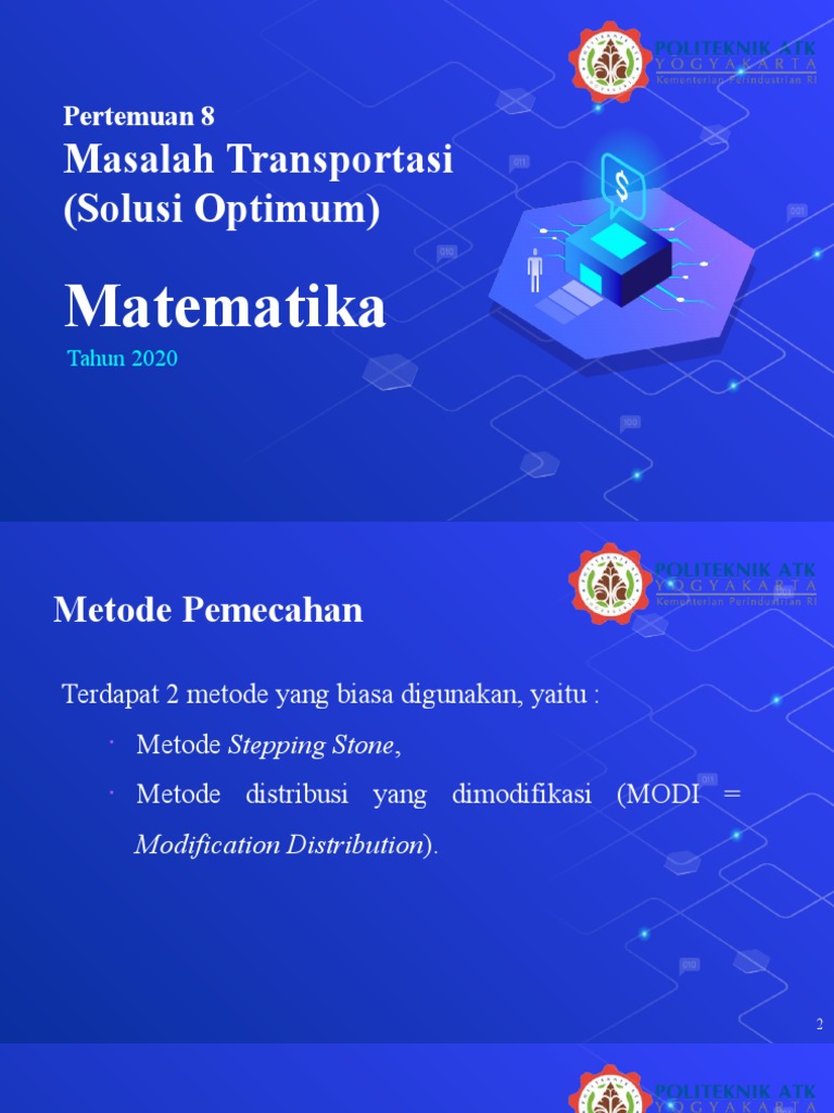 Metode Stepping Stone Pertemuan 10 | PDF