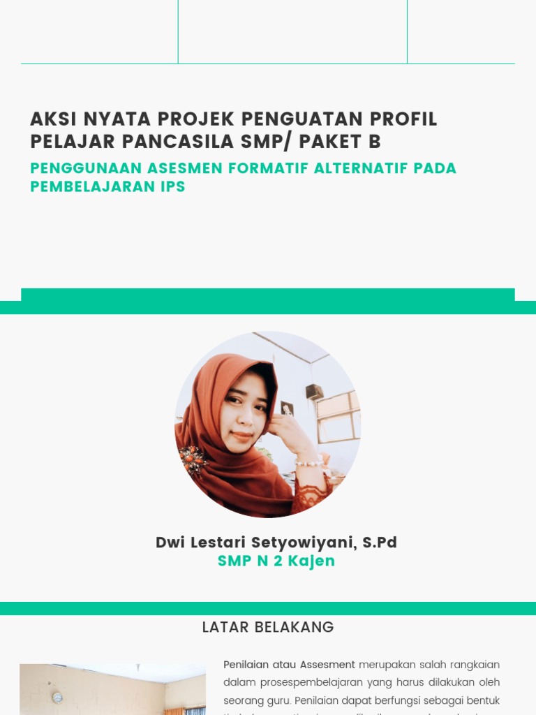 Penggunaan Asesmen Formatif Alternatif Pada Pembelajaran Ips | PDF