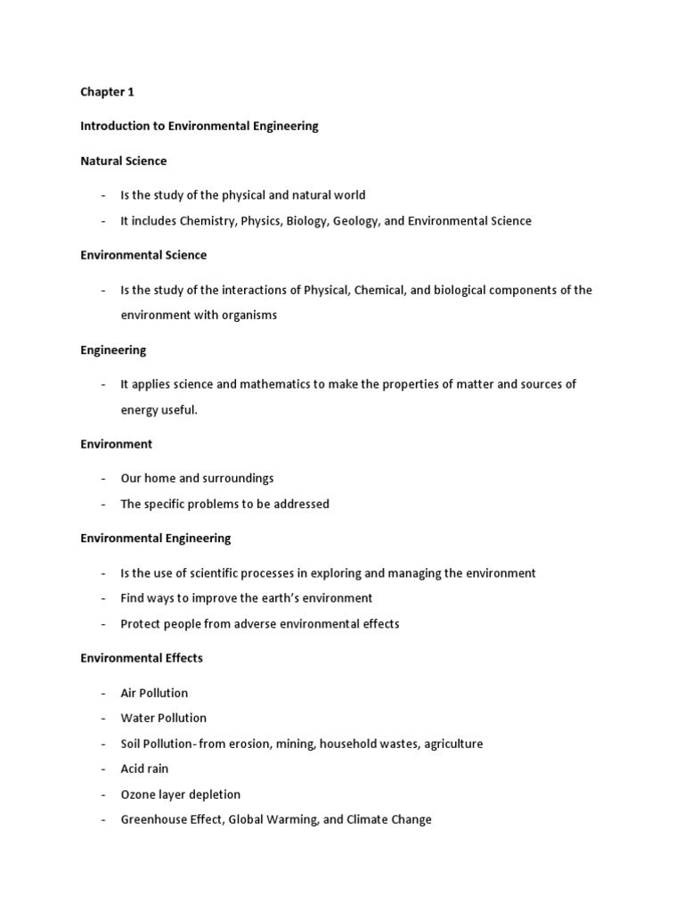 Envi Reviewer Prelim | PDF | Environmental Science | Coefficient Of Variation