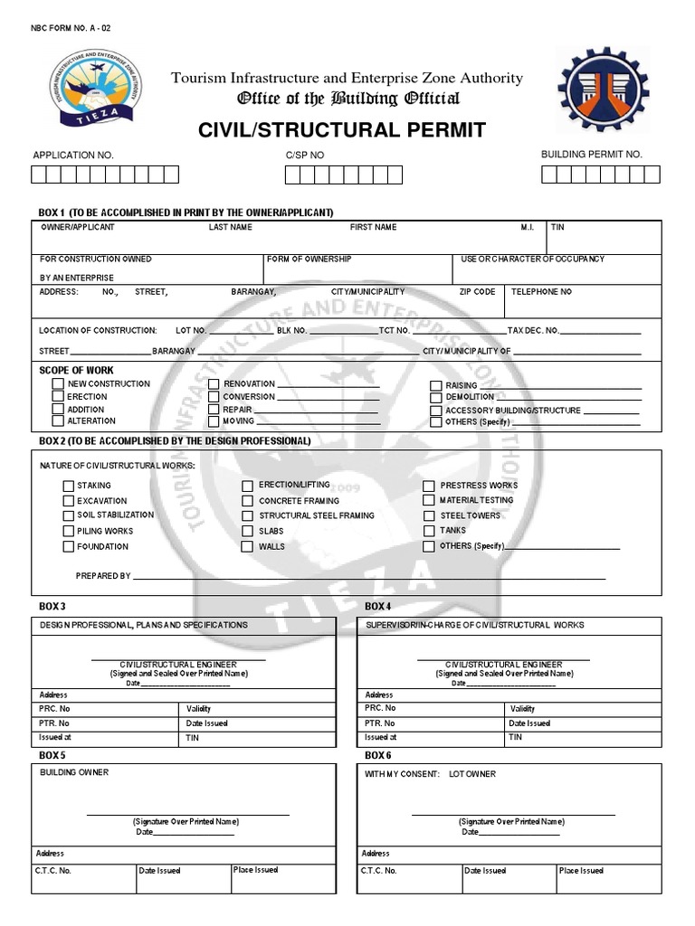 Civil-Structural-Permit BACK | PDF | Specification (Technical Standard ...