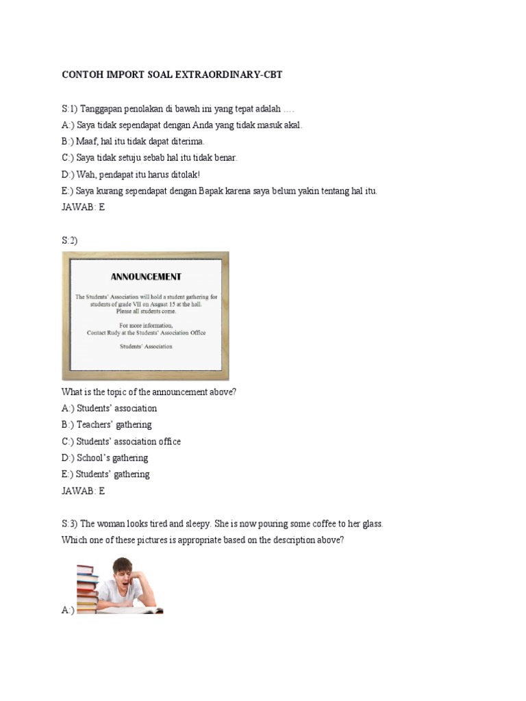Format Input Soal | PDF | Ilmu Sosial