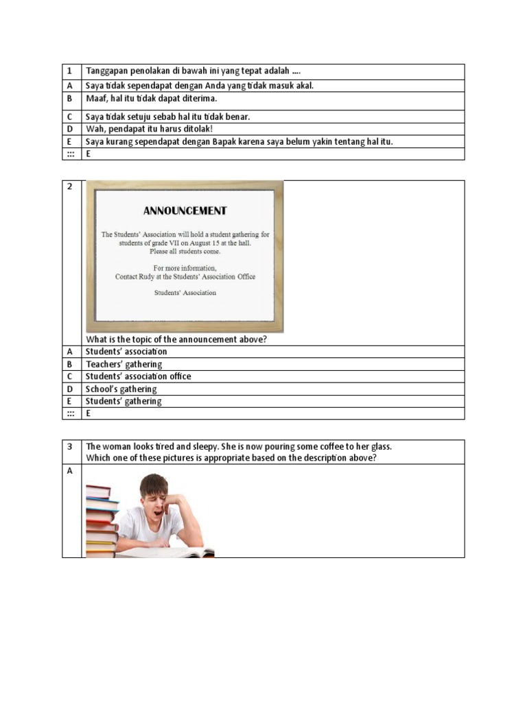 Format Input Soal Doc 2 | PDF