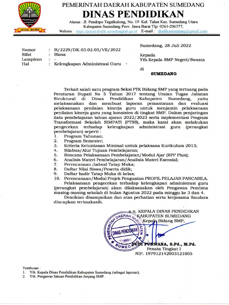 Contoh Surat Resmi | PDF