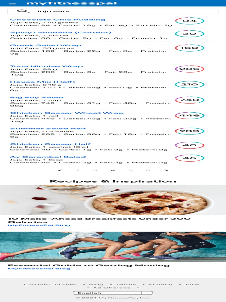 Juju Eats Calories, Carbs & Nutrition Facts MyFitnessPal | PDF