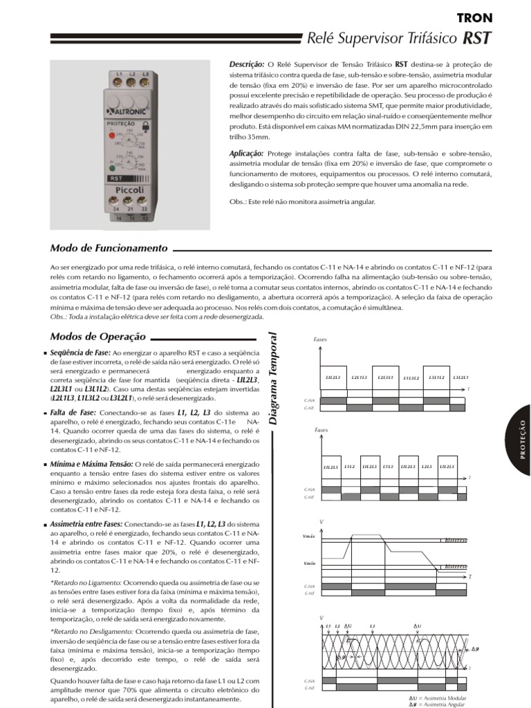 RST | PDF | Relé | Quantidades físicas