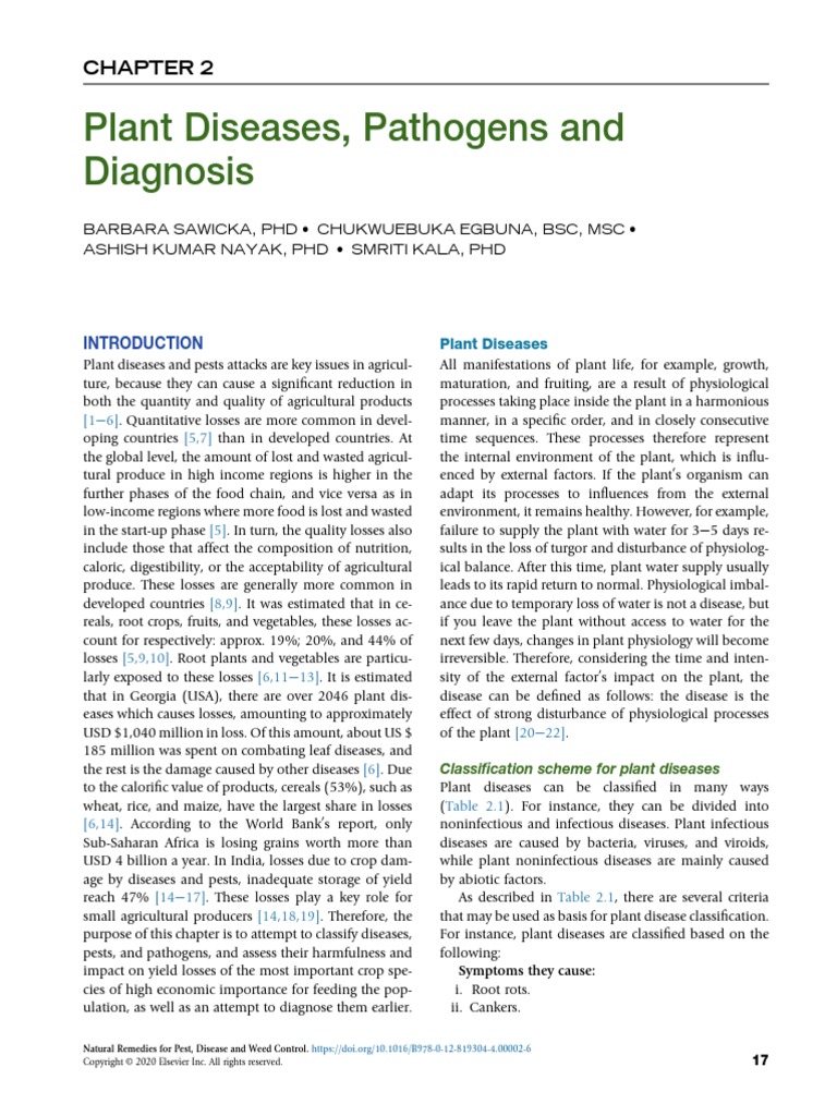 Plant Diseases, Pathogens and Diagnosis | PDF | Plant Pathology | Pathogen