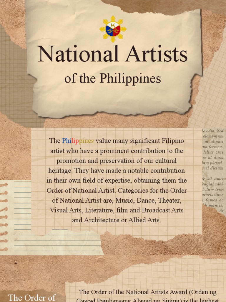 National Artists of The Philippines | PDF | The Arts | Philippines