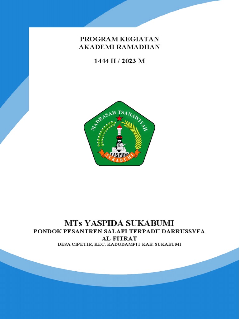 Mts Yaspida Sukabumi: Program Kegiatan Akademi Ramadhan 1444 H / 2023 M ...