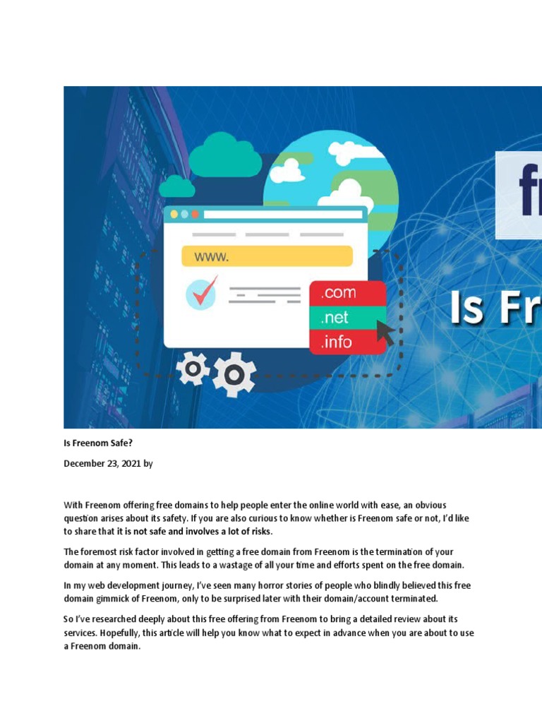 Is Freenom Safe | PDF | Domain Name | Email Spam