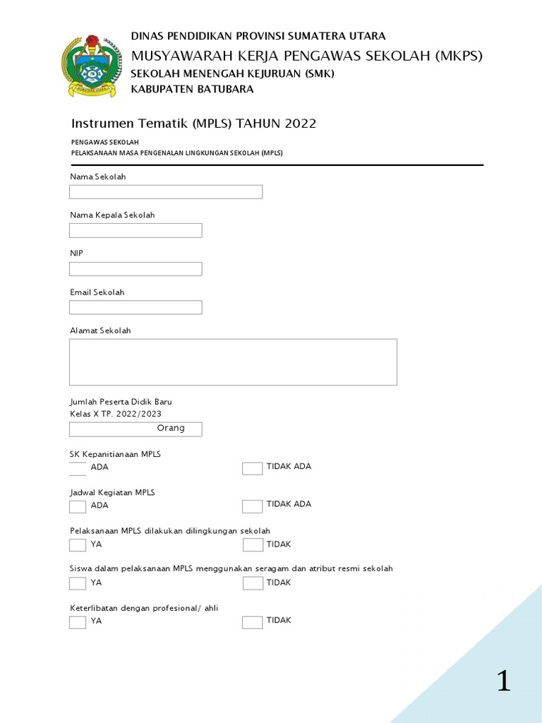 Instrumen MPLS 2022 | PDF