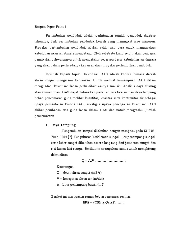 Respon Paper Point 4 | PDF
