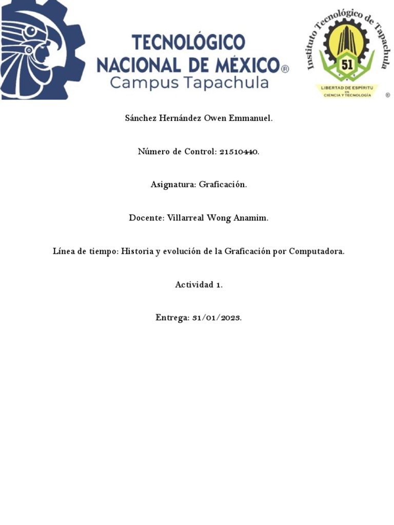 Linea de Tiempo Profesora ANAMIM | PDF | Pixar | Informática