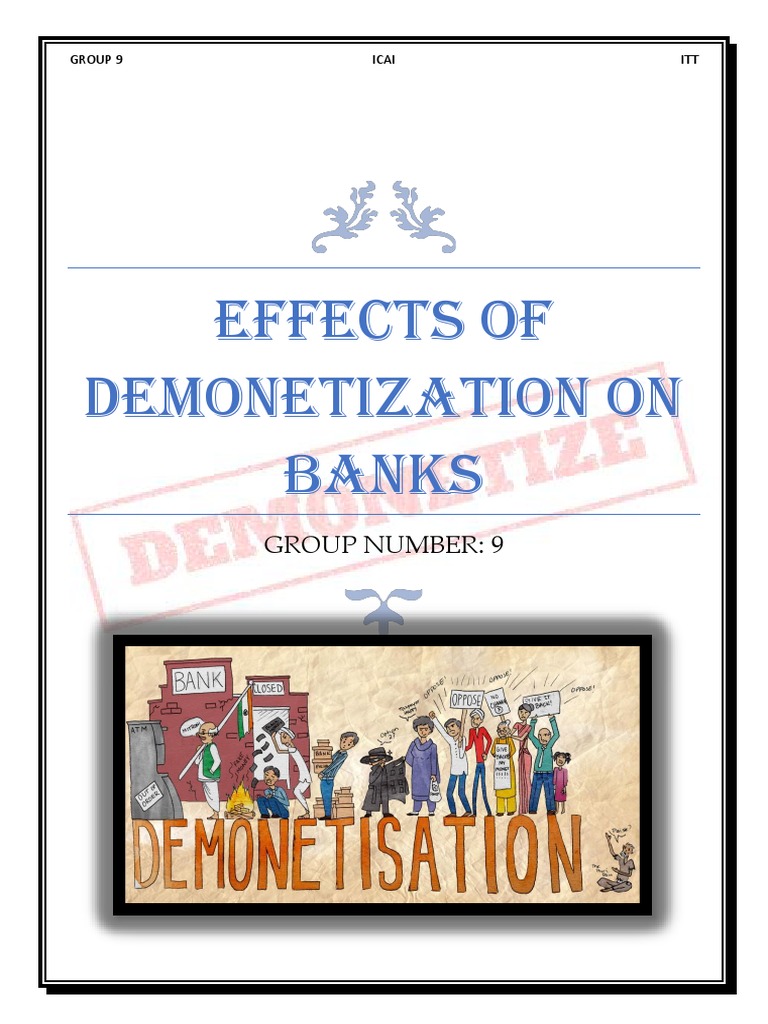 Effects of Demonetization On Banks | PDF | Banks | Legal Tender